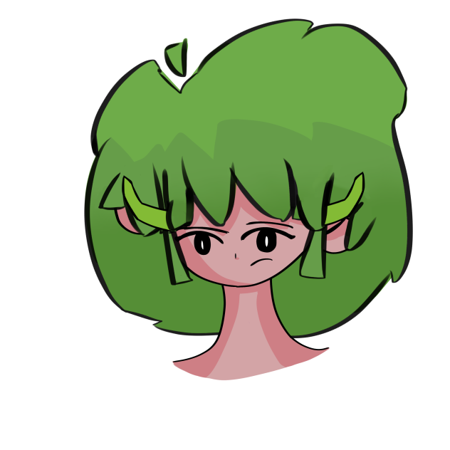 Green hair girl - ibisPaint