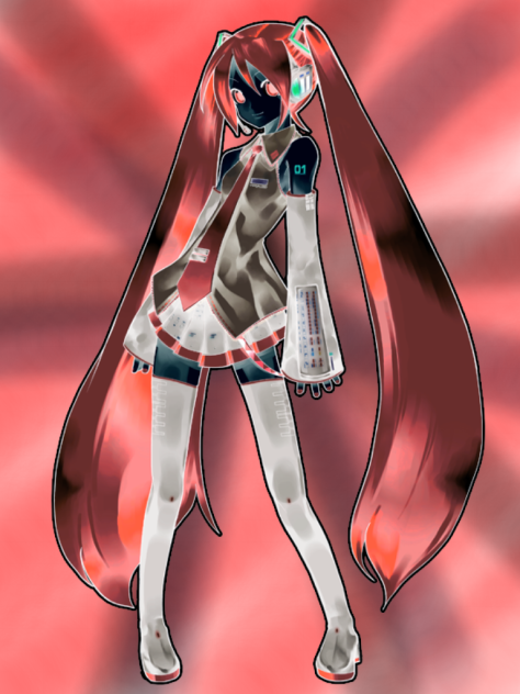 dark hatsune miku - ibisPaint