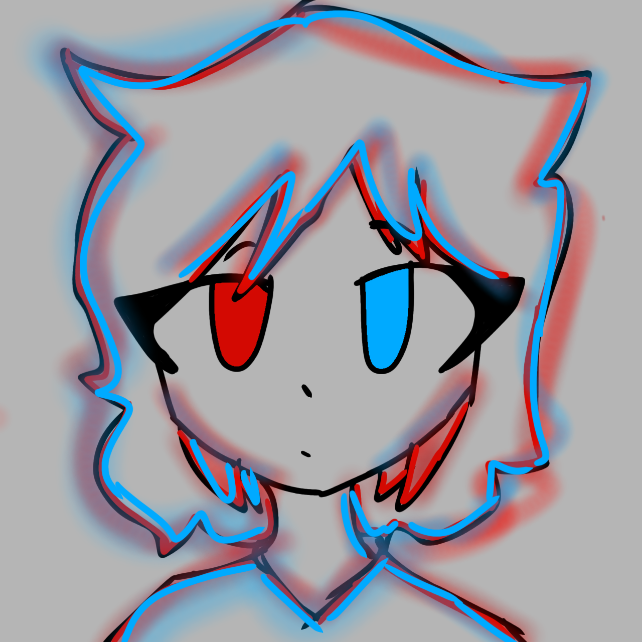 Blue and red - ibisPaint