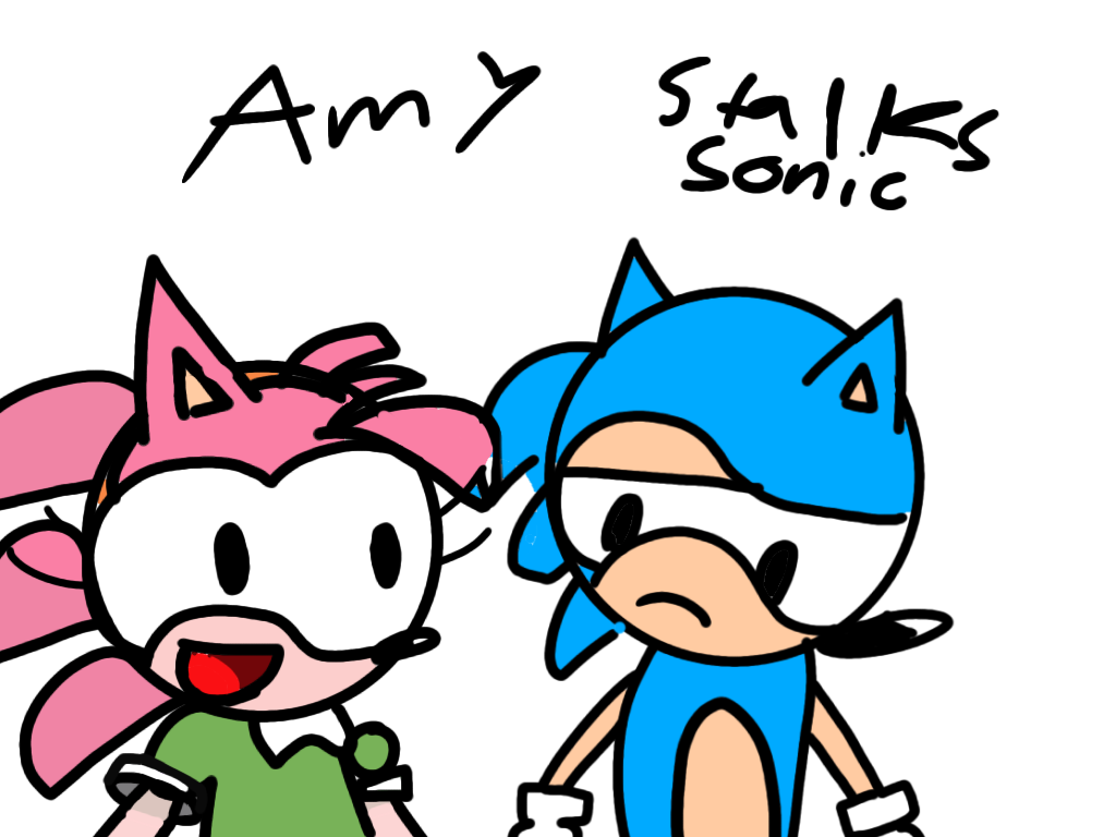 Amy and sonic - ibisPaint
