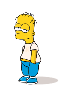 Bart as Homer - ibisPaint
