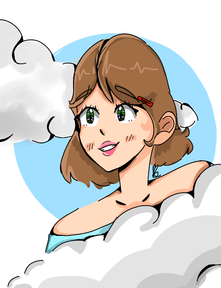 the cloud girl - ibisPaint