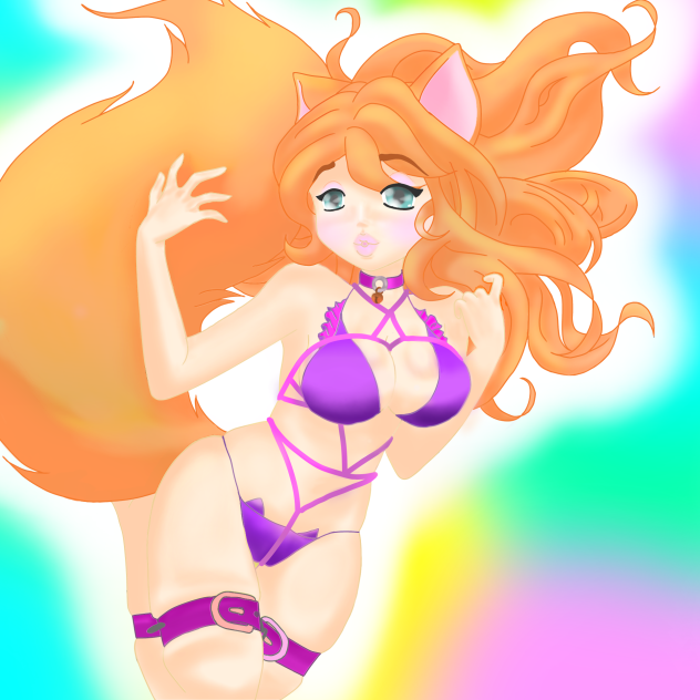 Bondage Kitty Neko ibis Speedpaint - ibisPaint