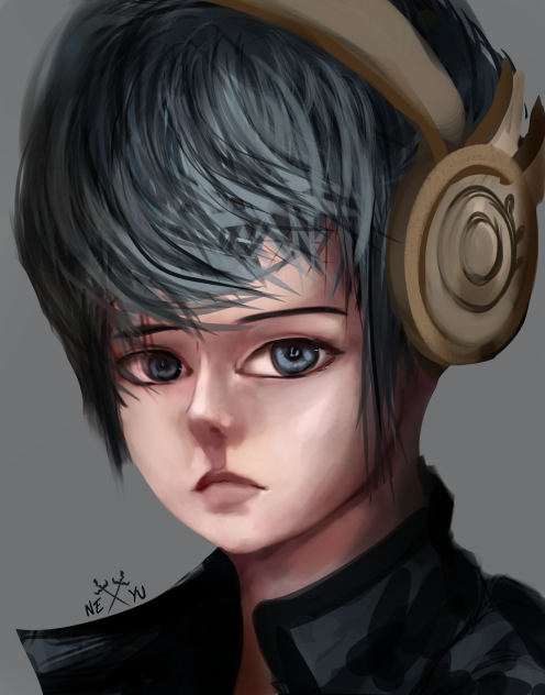 Boy With Headset - ibisPaint