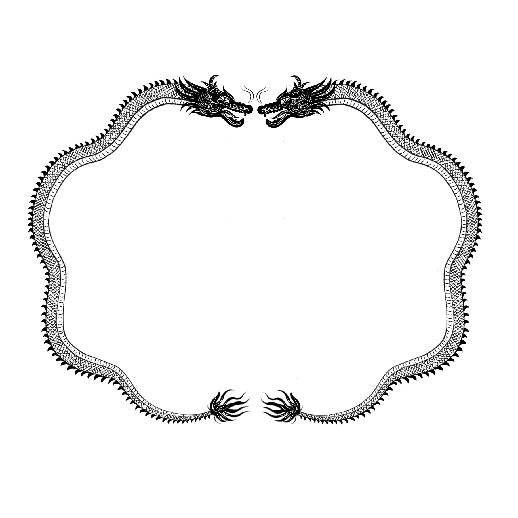 2 dragon circle - ibisPaint