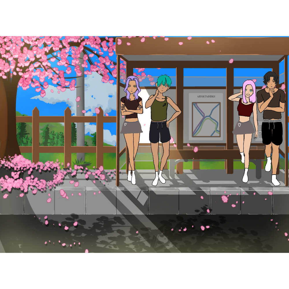 bus stop - ibisPaint