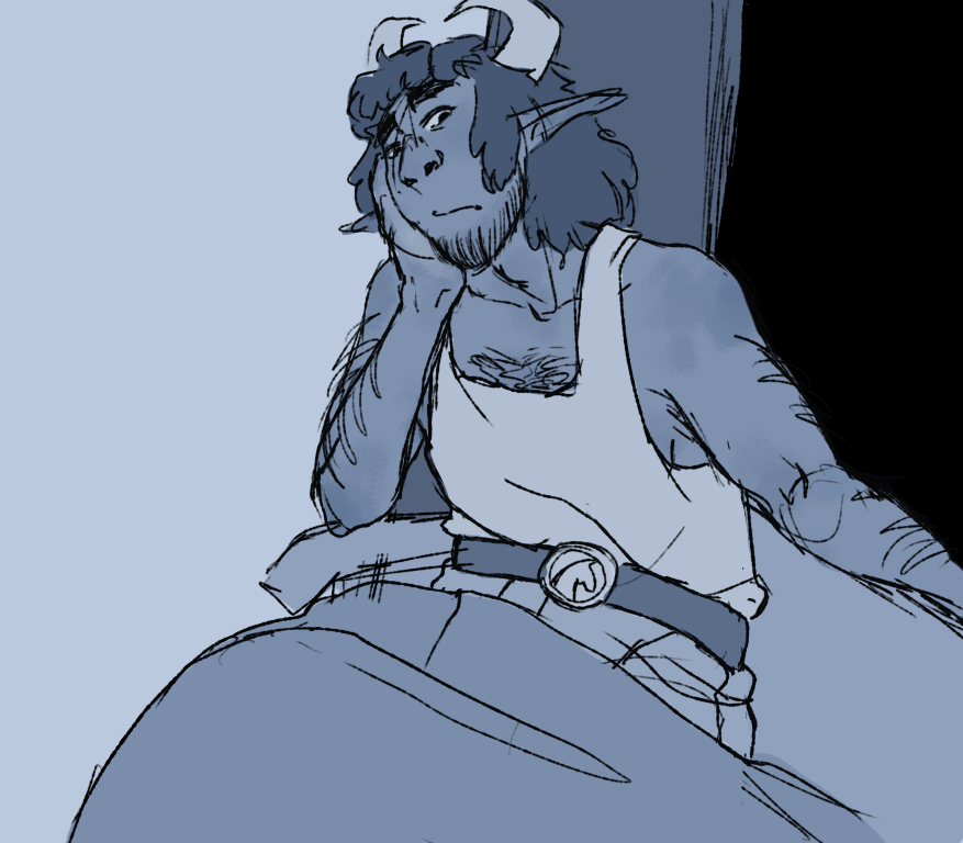 “He’s different.” “He’s cute.” “Caught!” - ibisPaint