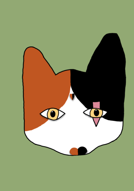 tortoiseshell calico cat - ibisPaint