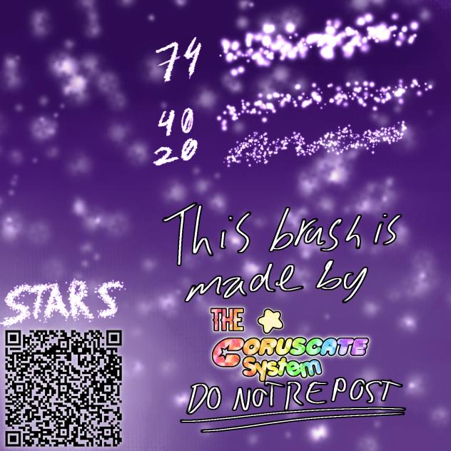 Stars brush - ibisPaint