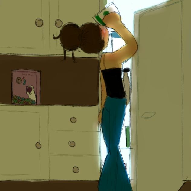 Getting milk at 3.am - ibisPaint