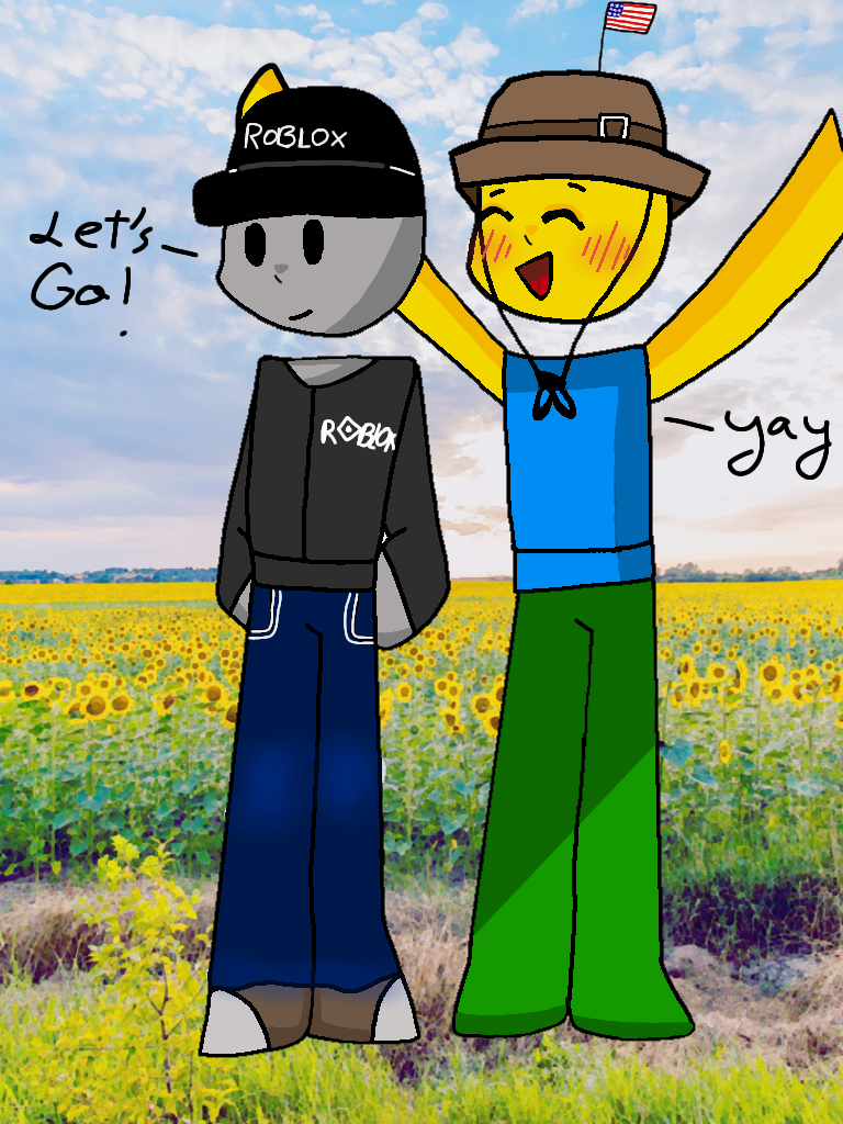 Roblox and Noob - ibisPaint