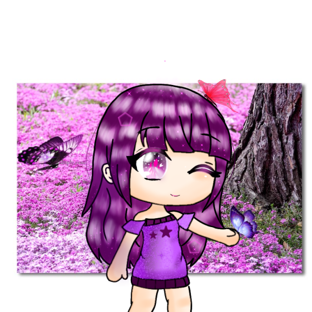 Girl Butterflies - ibisPaint