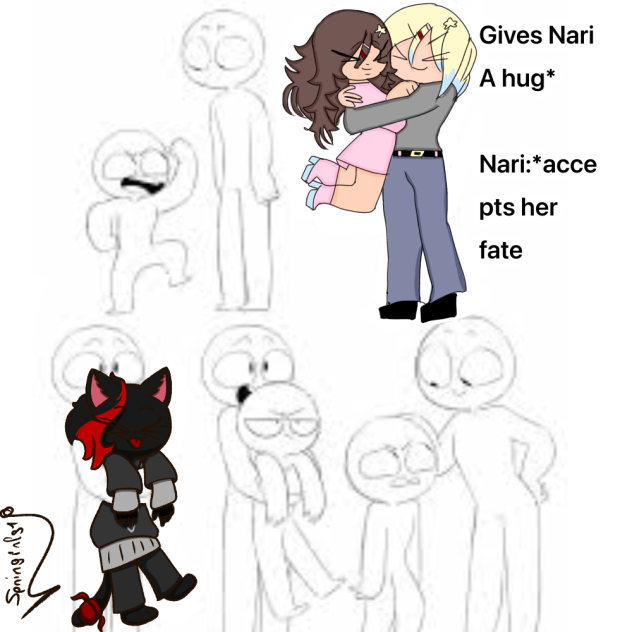 small and tall friends collab - ibisPaint