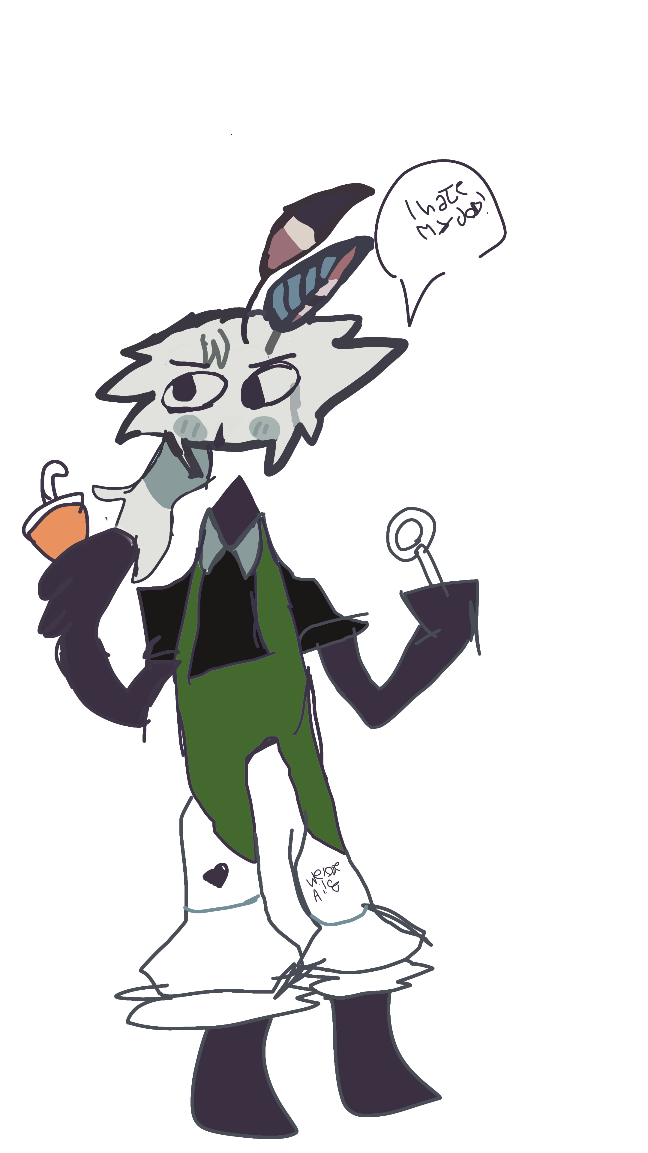 I hate my job fu- - ibisPaint