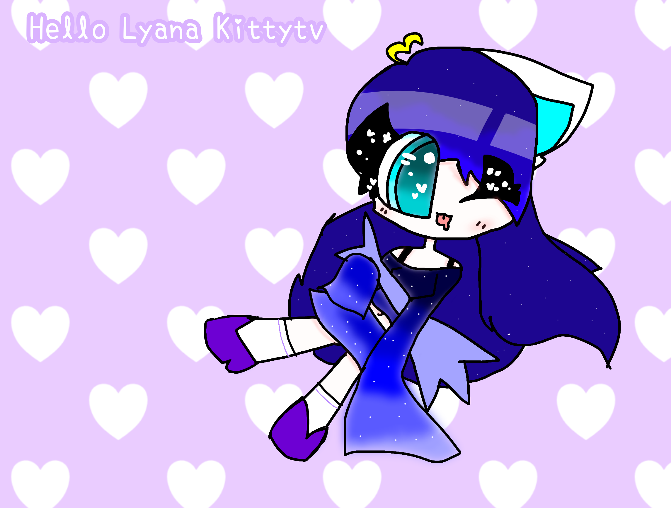 Hello Lyana Kitty tv💙💜 - ibisPaint