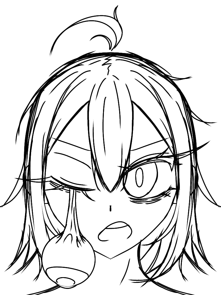 droopy eye (no color) - ibisPaint