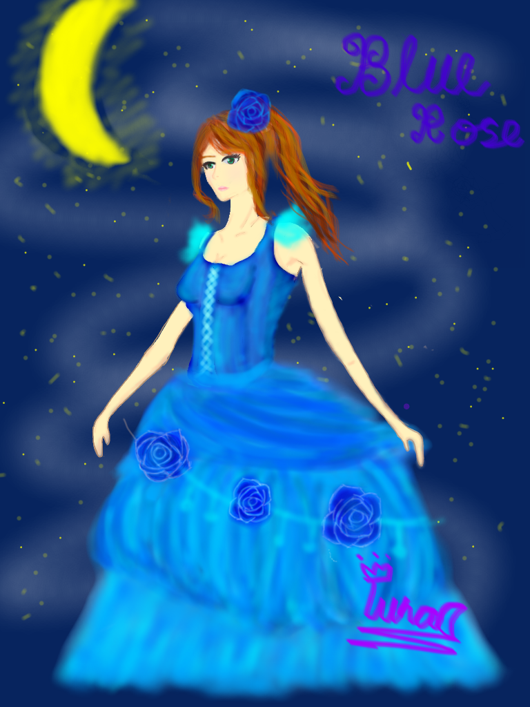blue rose - ibisPaint