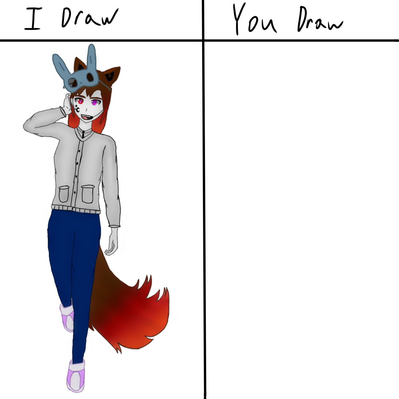 My main oc Foxy colab - ibisPaint