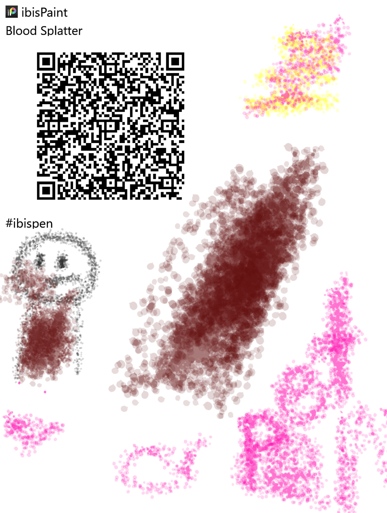Blood Splatter Brush you can use - ibisPaint