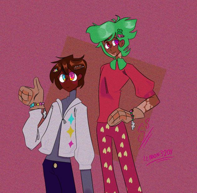 cosmo and sprout human version - ibisPaint