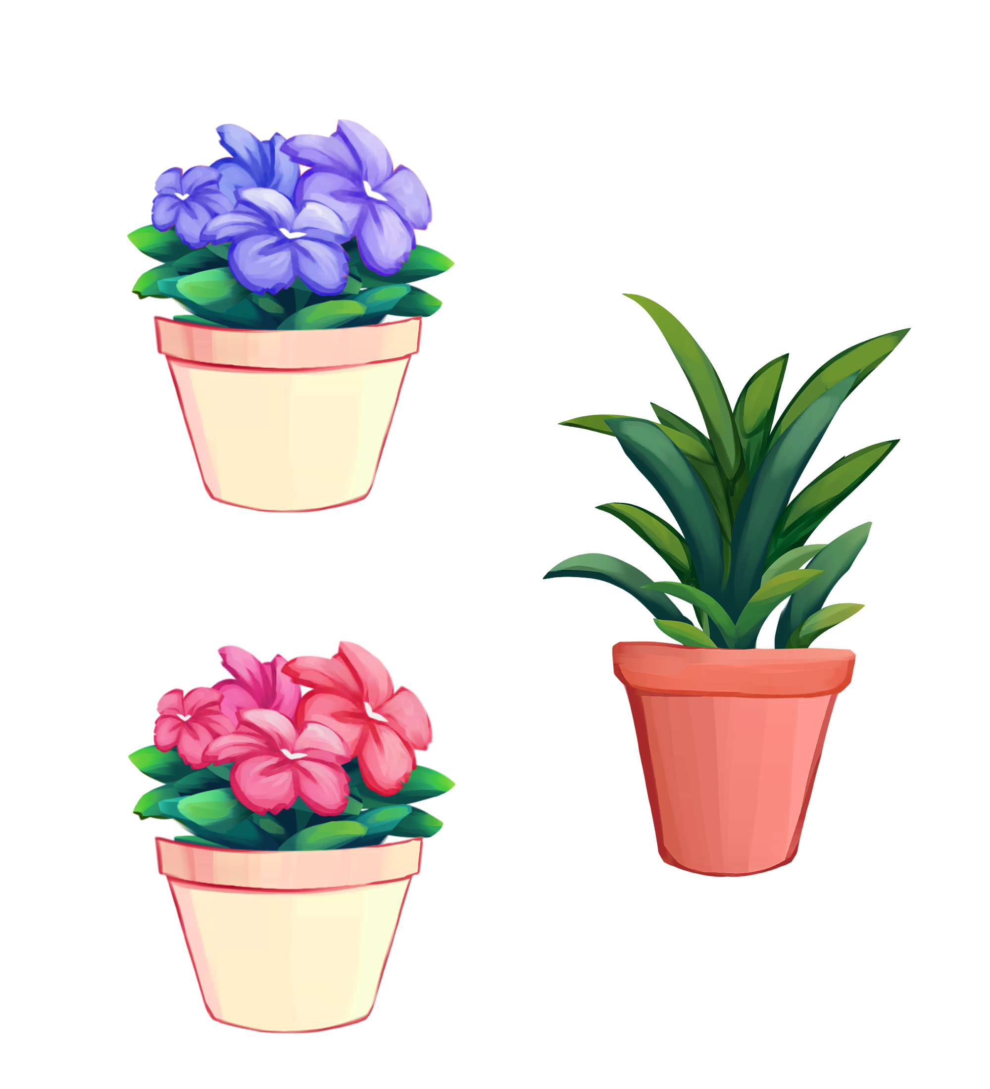 flowers in a pot 1 - ibisPaint