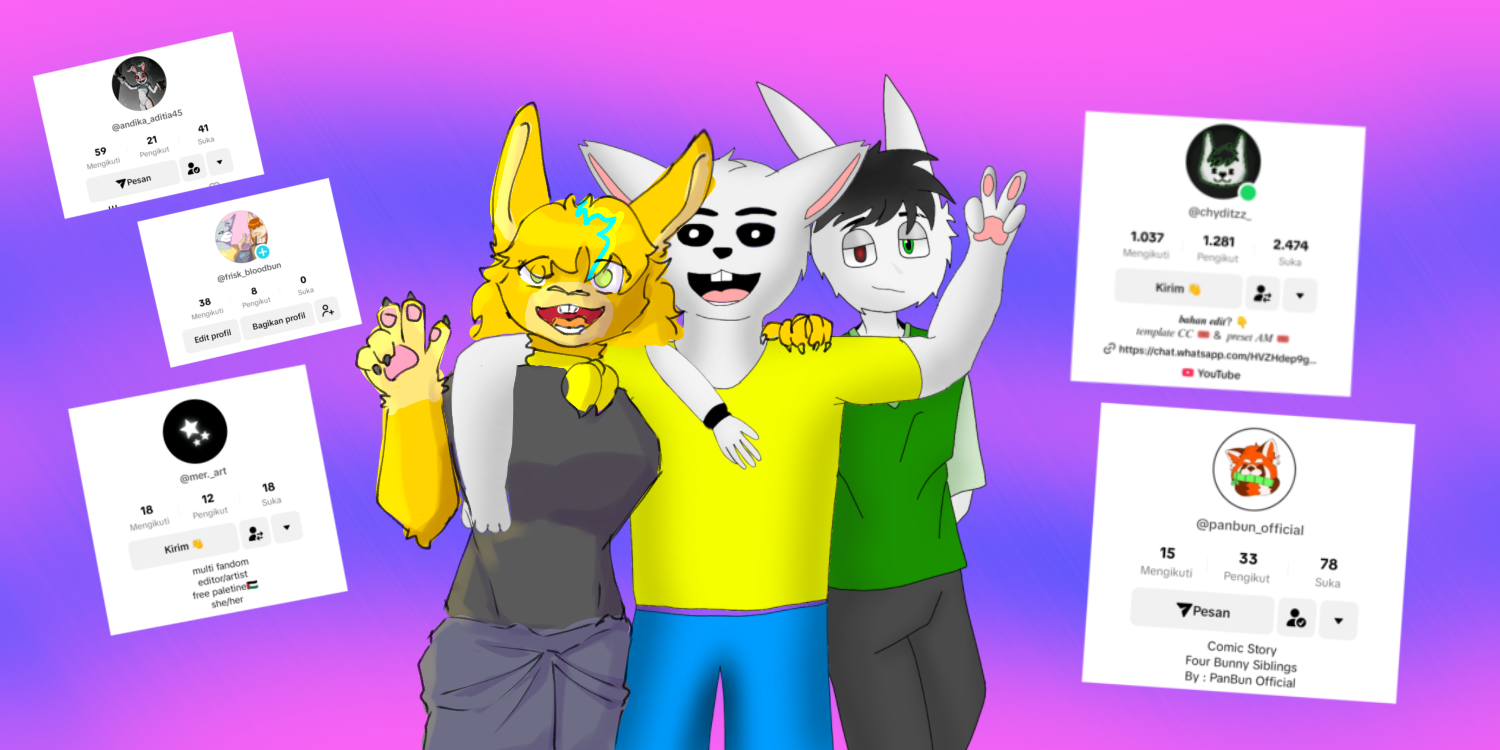 Three Bestie Collaboration - ibisPaint