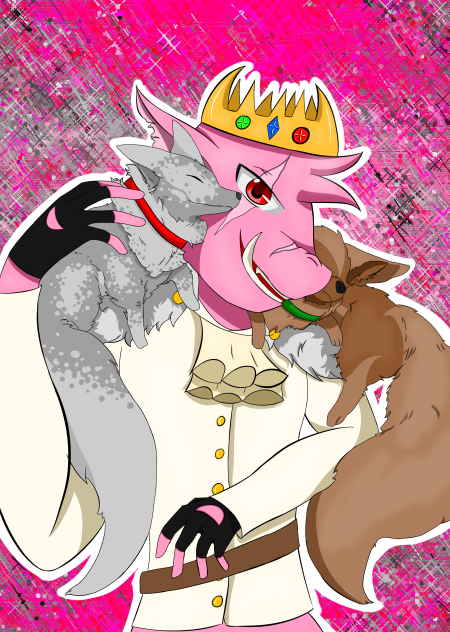 Techno and his doggoz - ibisPaint