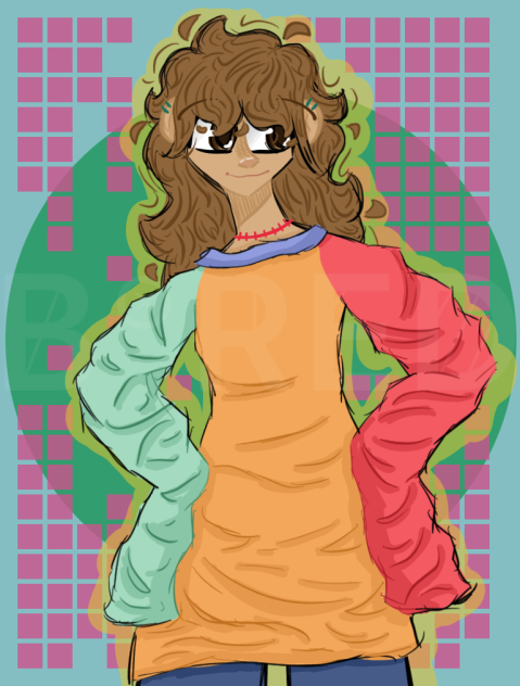 Oversized sweater - ibisPaint