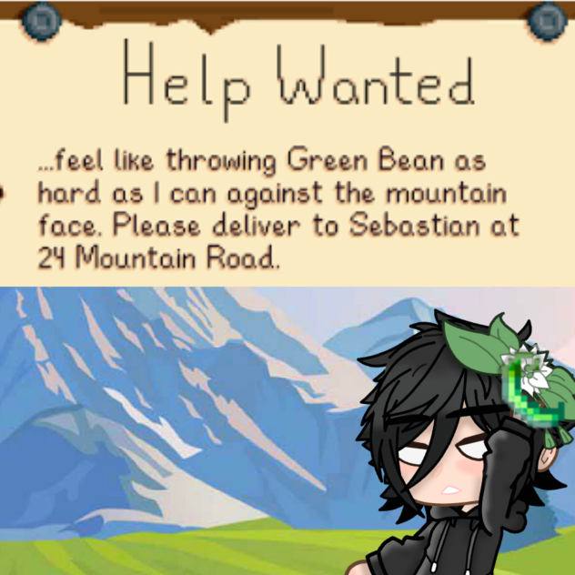 Sebastion Throwing A Green Bean - ibisPaint