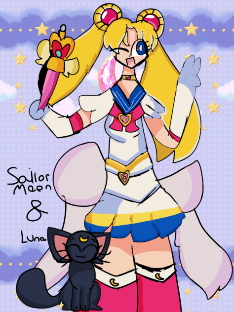Sailor Moon & Luna - ibisPaint