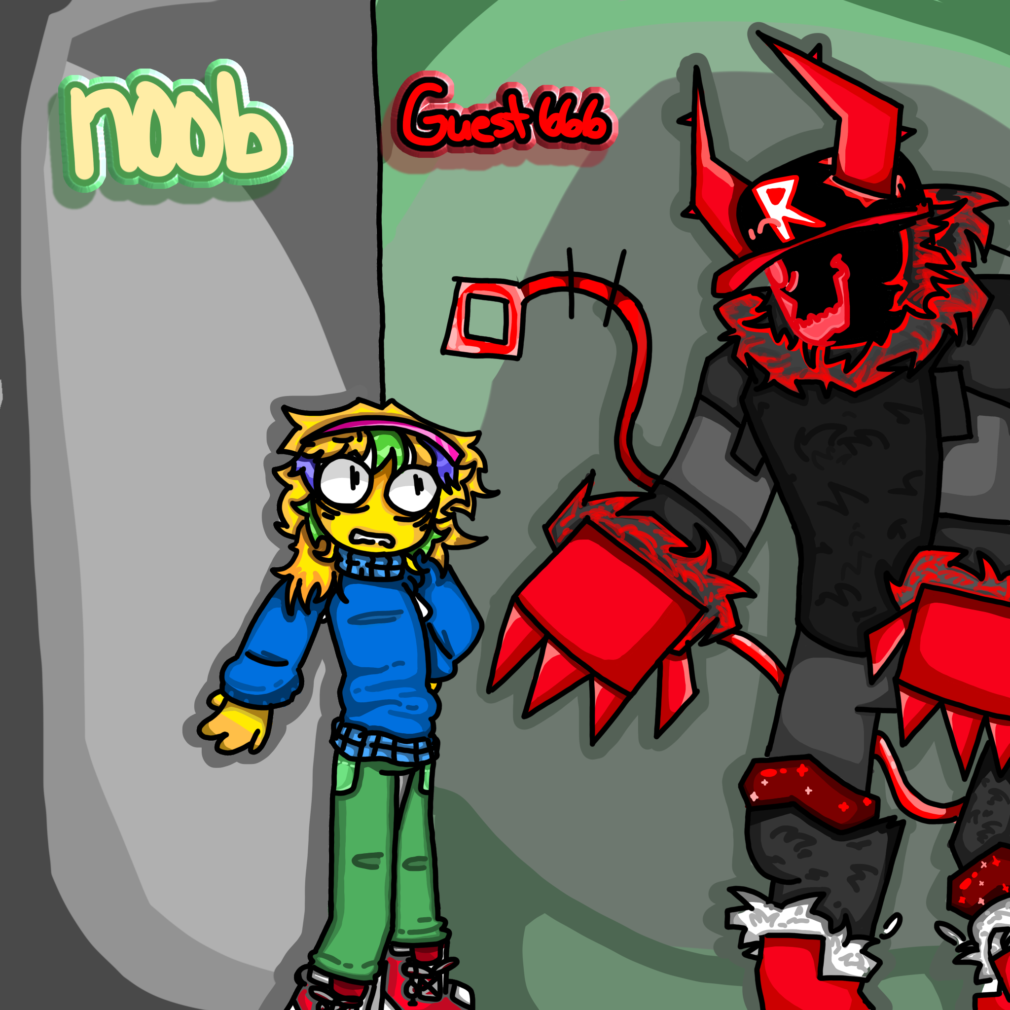 Forsaken noob and guest 666 - ibisPaint