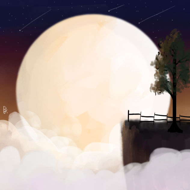 Full Moon Night - ibisPaint