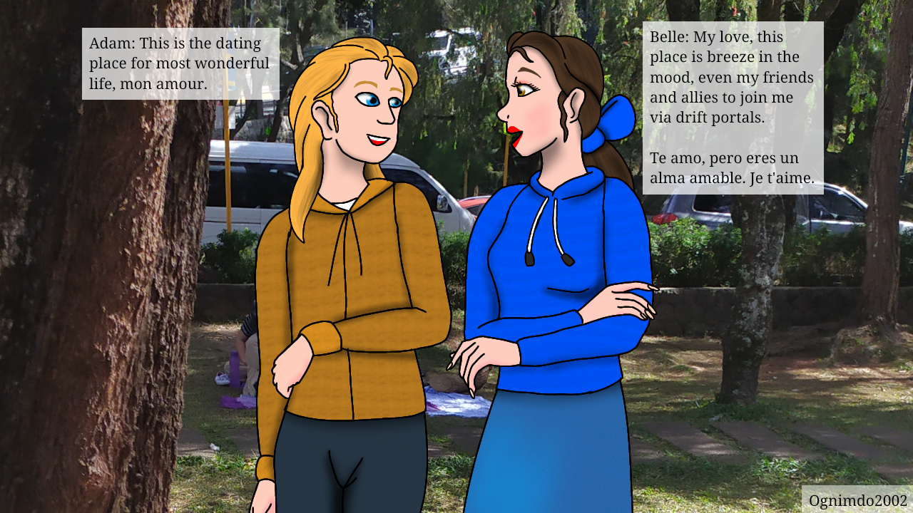 Adam and Belle - Dating Near Pine Tree - ibisPaint