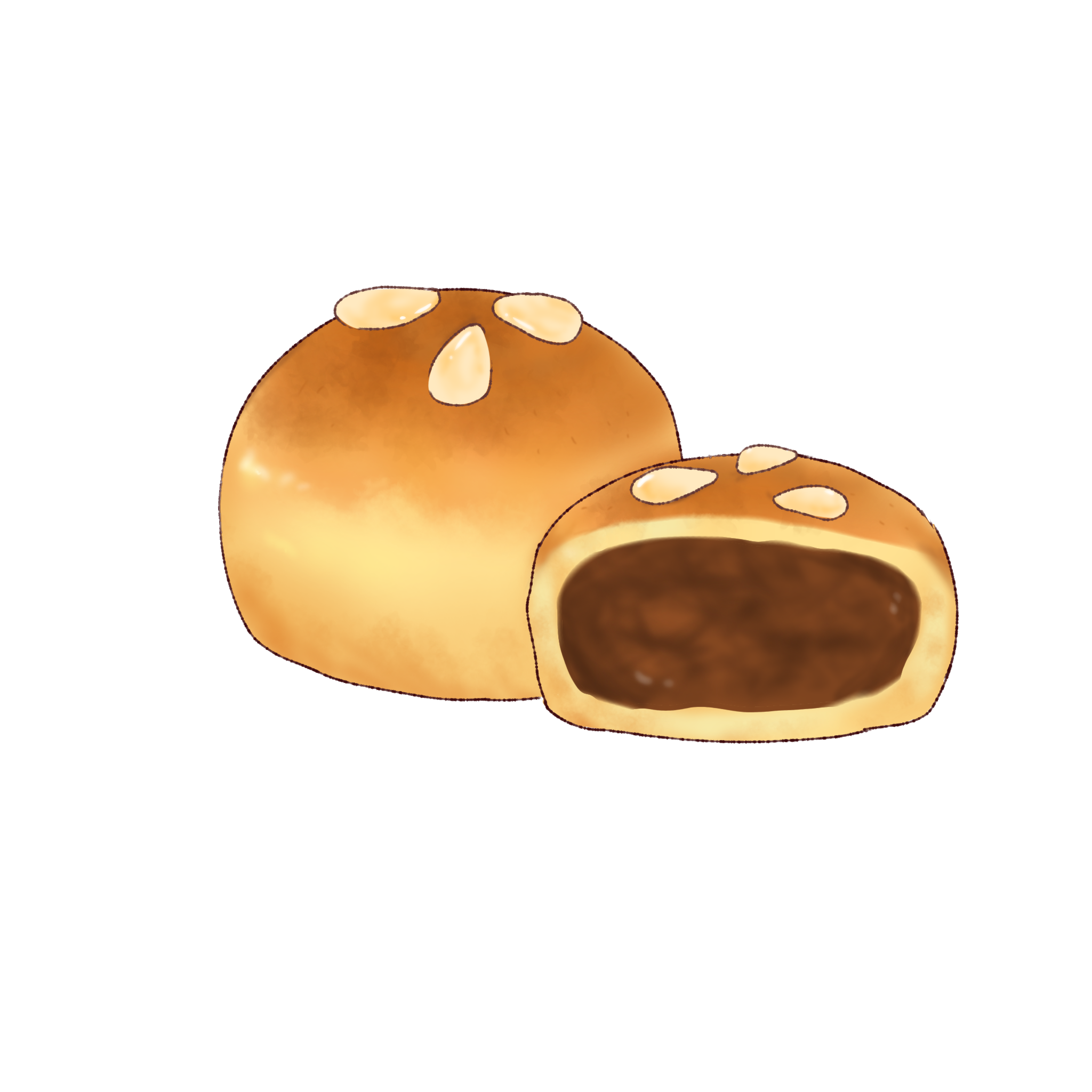 shanghai mooncake - ibisPaint