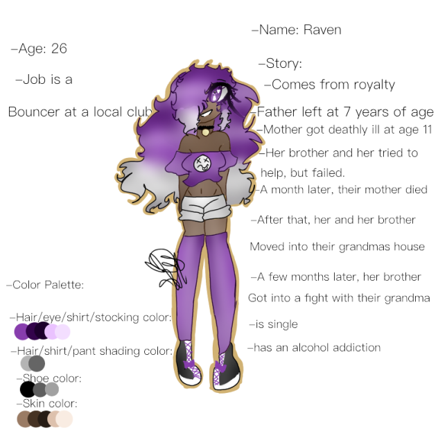Raven's new reference sheet - ibisPaint