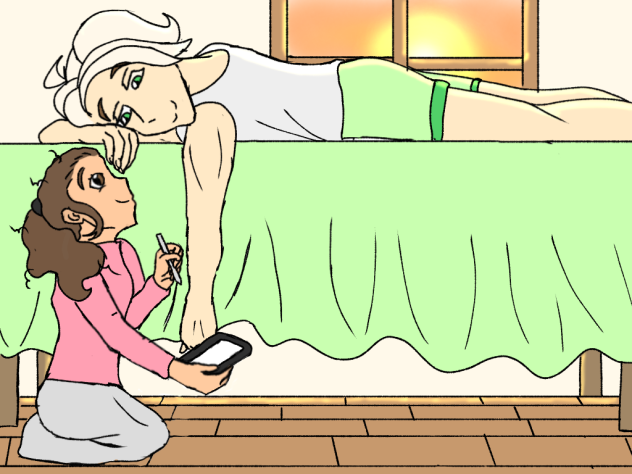 just me and my fav ninja chillin' - ibisPaint