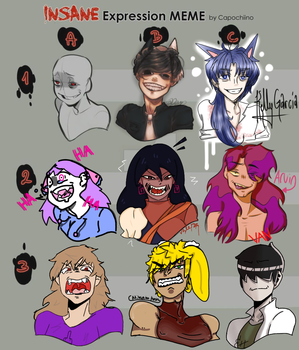 INSANE expression collab - ibisPaint