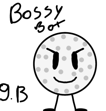 GOLF BALL THE BOSSY BOT - ibisPaint
