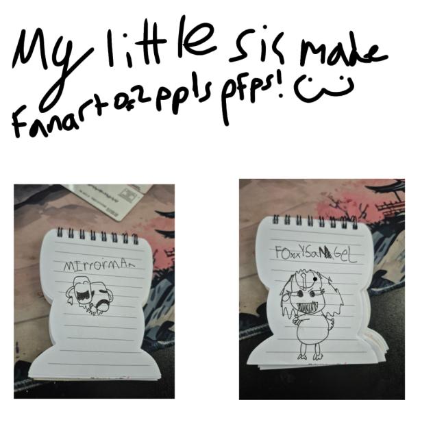 my Lil sis made art for 2 ppl - ibisPaint