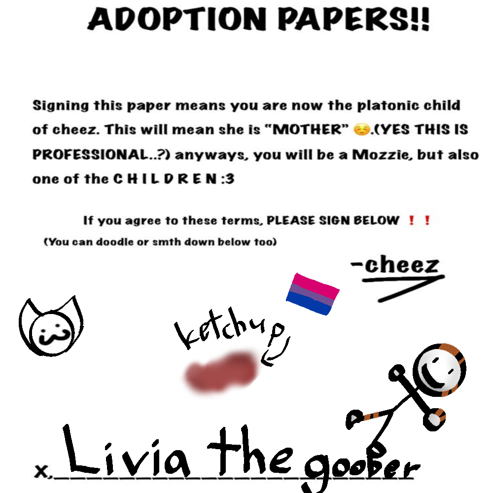 Adoption Papers😚😚😚 - ibisPaint