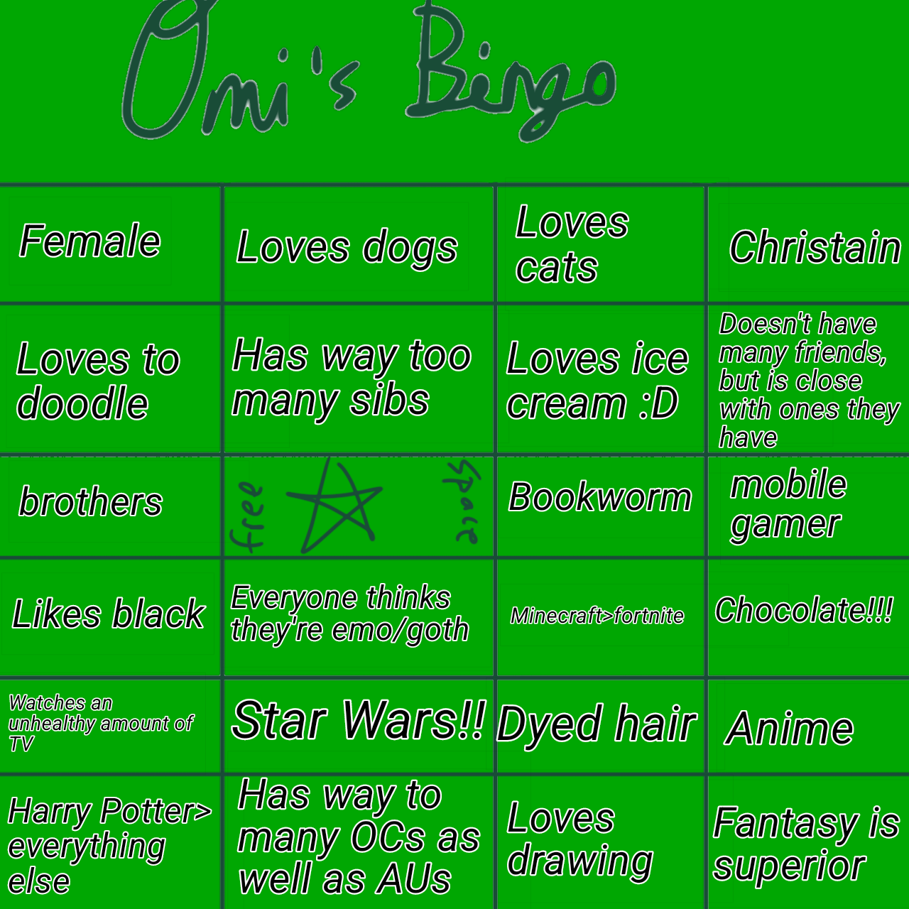 Omi's Bingo - ibisPaint