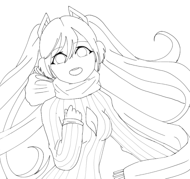 Hatsune Miku's Winter - ibisPaint