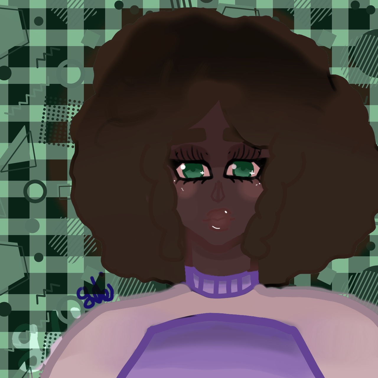 Puffy hair 😊 - ibisPaint