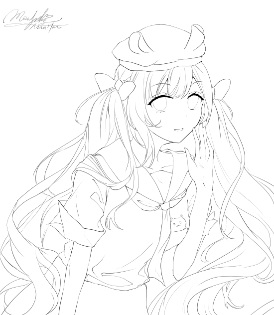 Whisper (line art) - ibisPaint