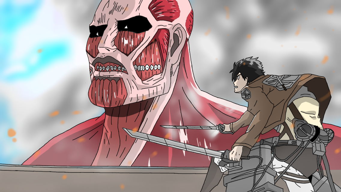 Erin vs Colossal Titan - ibisPaint