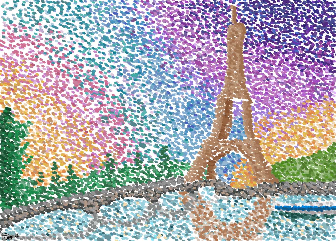 too many dots。 - ibisPaint