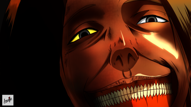 smiling titan fanart - ibisPaint