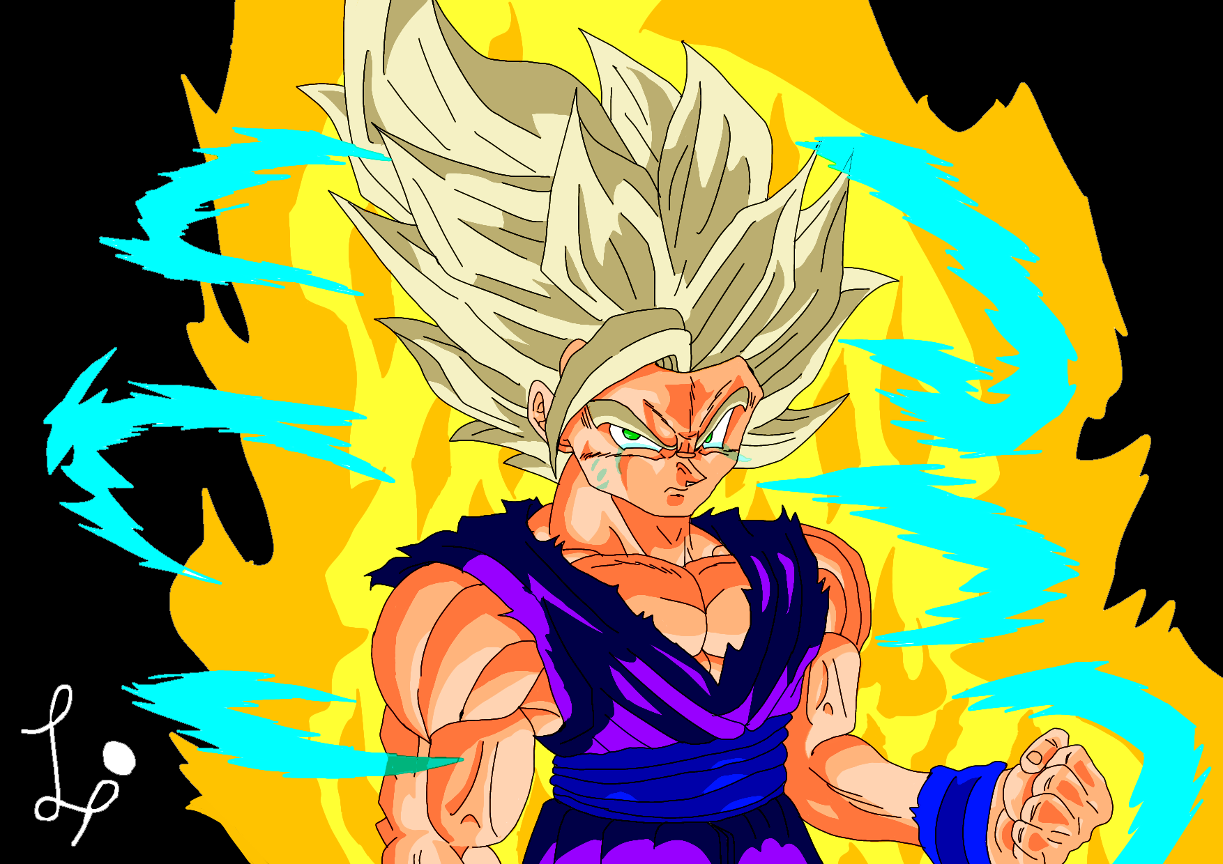 como dibujar a gohan paso a paso - ibisPaint