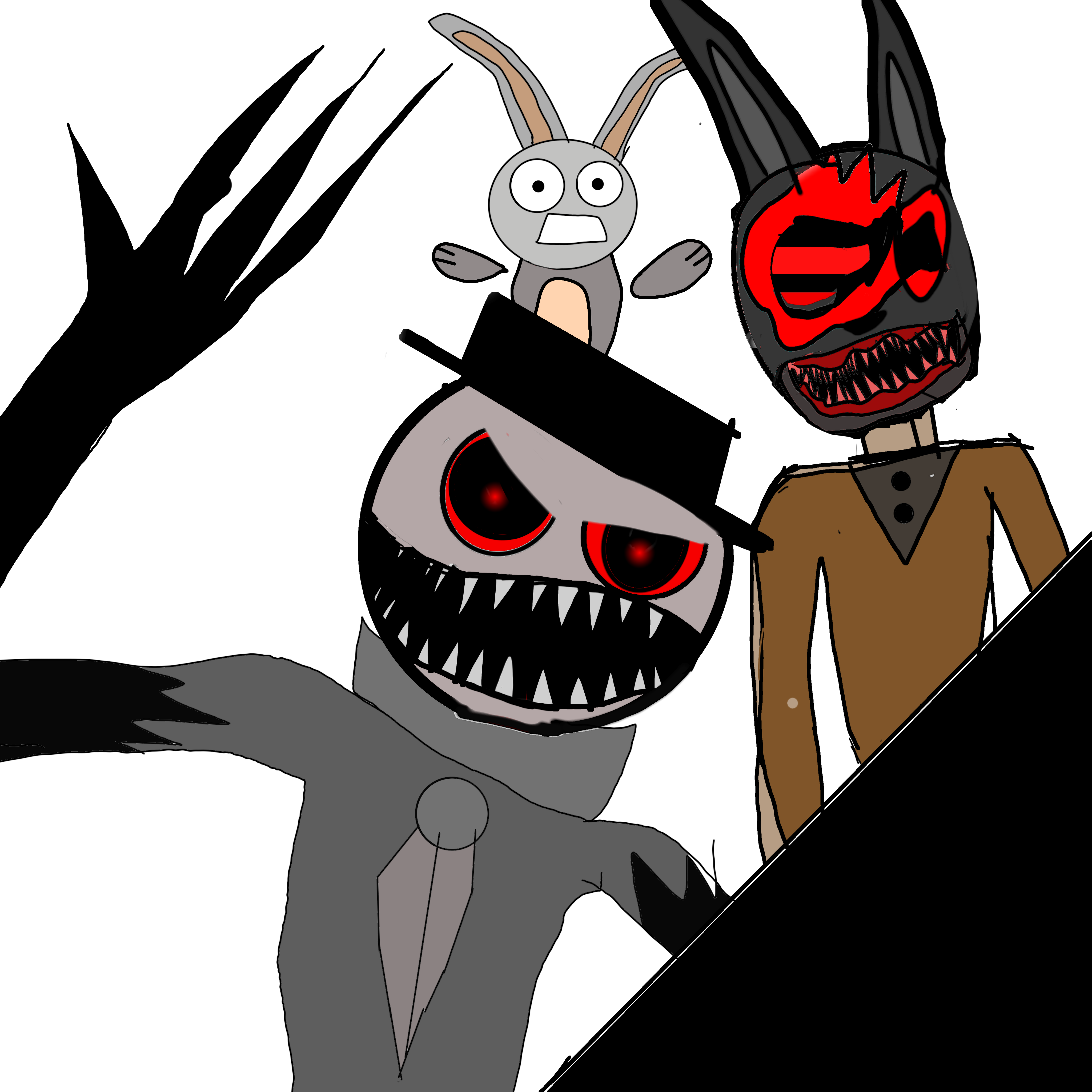 Mis dos amigos se enojaron - ibisPaint