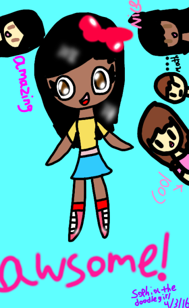 No pony tail - ibisPaint